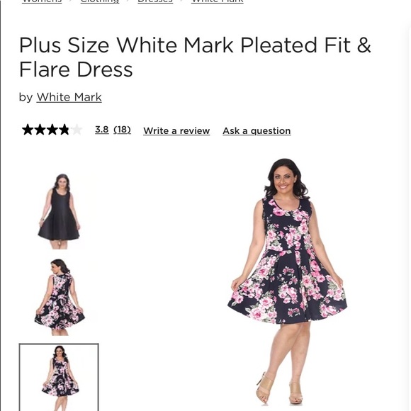 White Mark | Dresses | White Mark Fit And Flare Dress | Poshmark